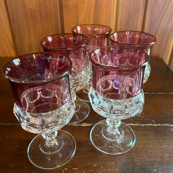 Indiana Glass | Dining | Vintage Indiana Glass Colony Ruby Red ...